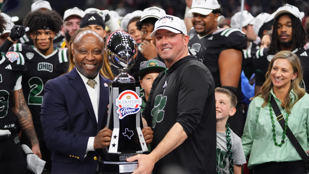 Ohio promotes Hauser to head coach after bowl win | News, Sports, Jobs ...